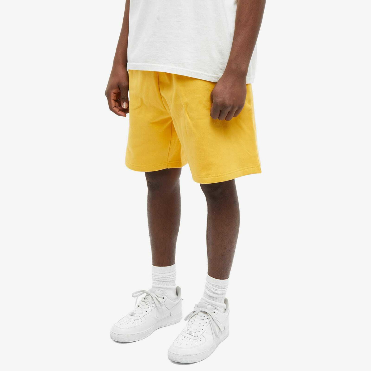 Patta Men's Basic Sweat Short in Yolk Yellow Patta
