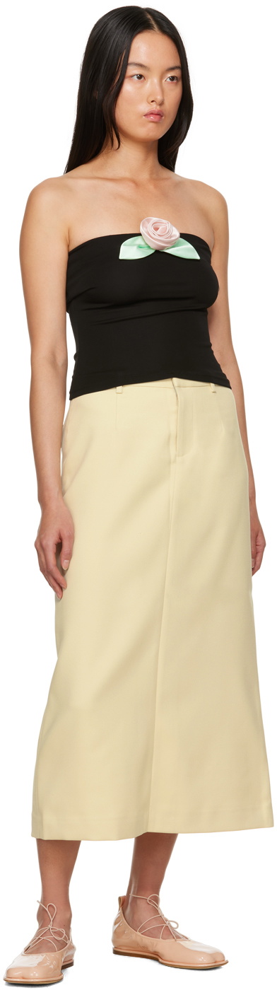 Sandy Liang Yellow Socks Midi Skirt Sandy Liang