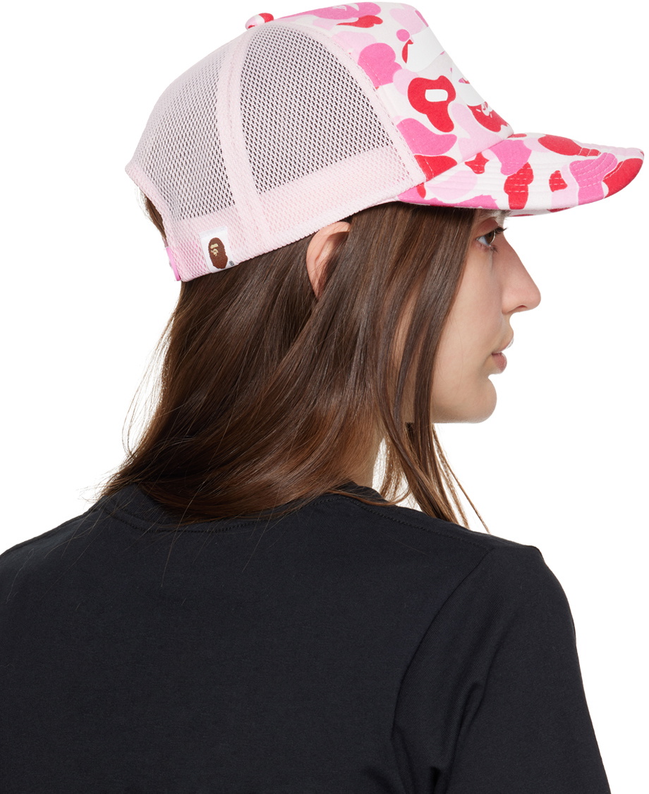 BAPE Pink ABC Camo Ape Face Cap A Bathing Ape