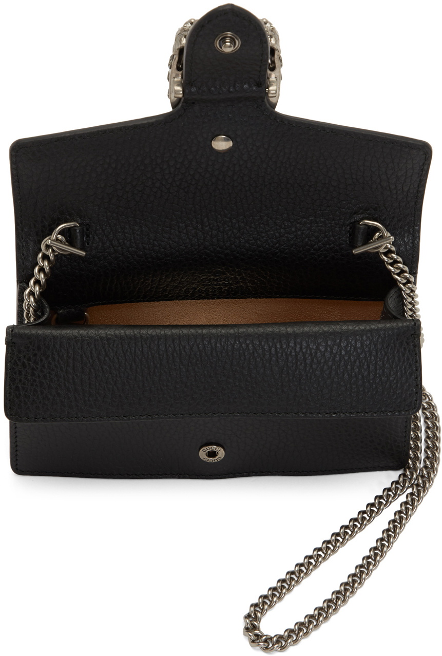 Gucci Black Super Mini Dionysus Chain Bag Gucci