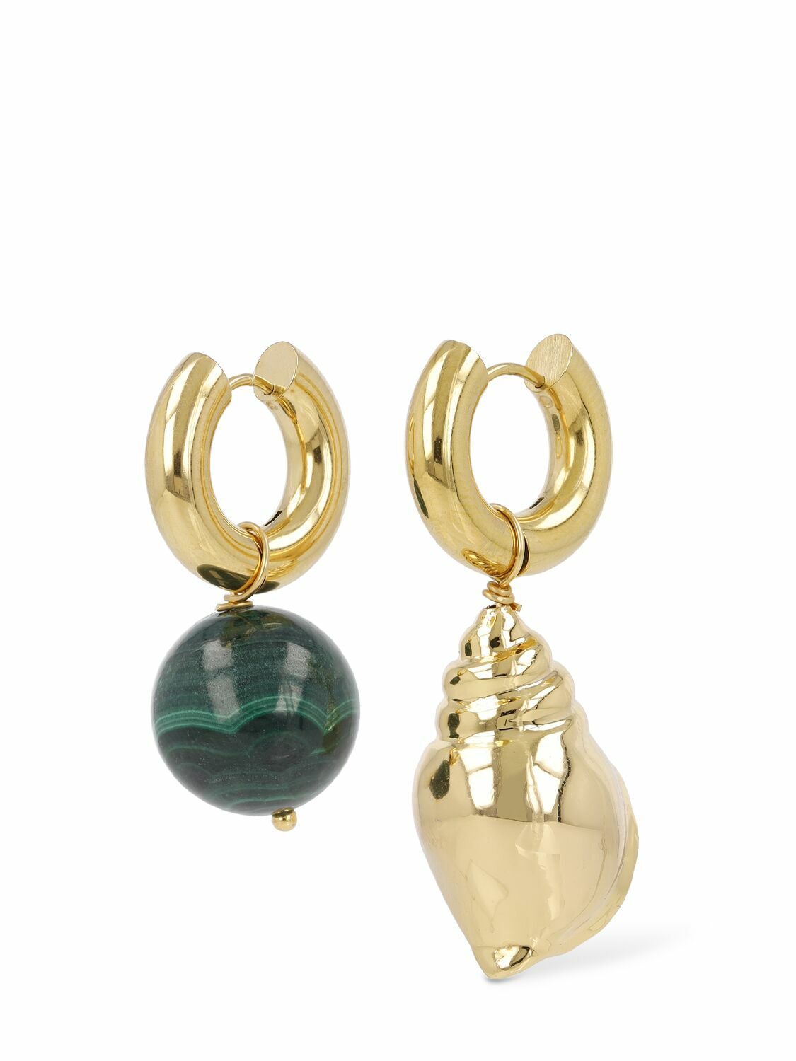 TIMELESS PEARLY - Pearl & Shell Mismatched Earrings Timeless Pearly