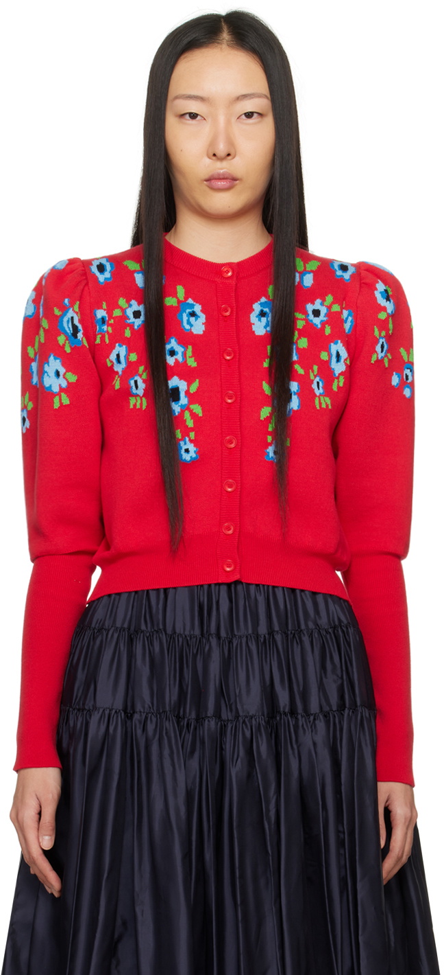 Molly Goddard Off-White Florence Cardigan Molly Goddard Molly Goddard Off-White Florence Cardigan Molly Goddard
