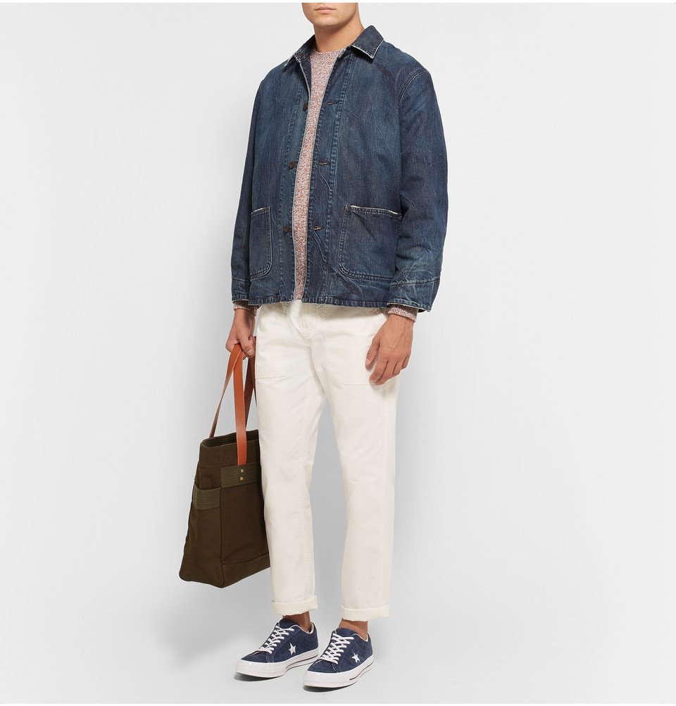 Chimala - Distressed Denim Chore Jacket - Men - Indigo Chimala