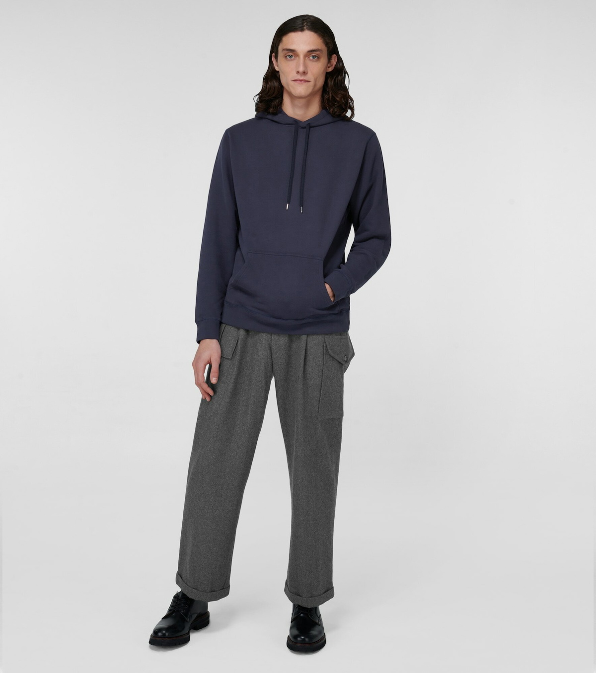 Sunspel - Hooded cotton loopback sweatshirt Sunspel