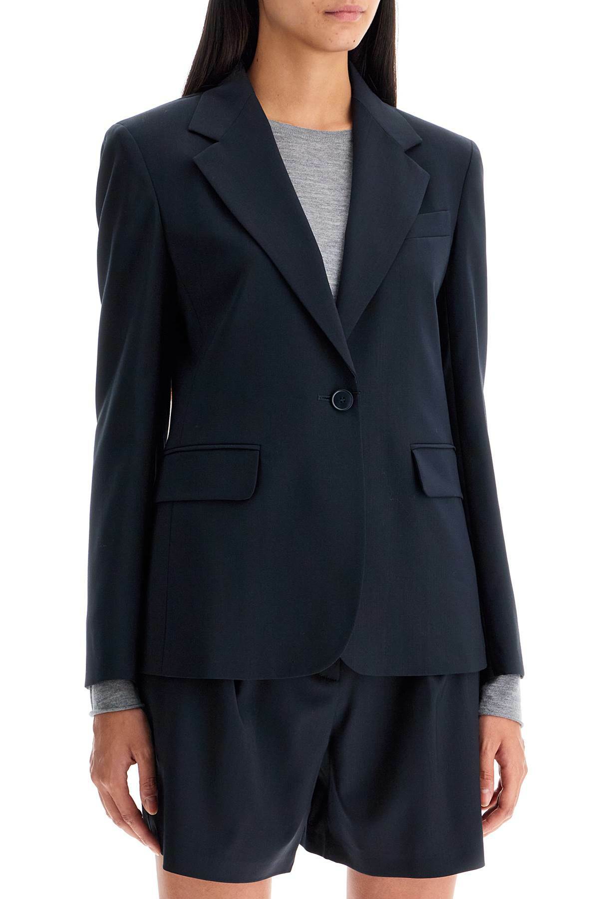 WEEKEND MAX MARA single-breasted lamine Blue Weekend Max Mara