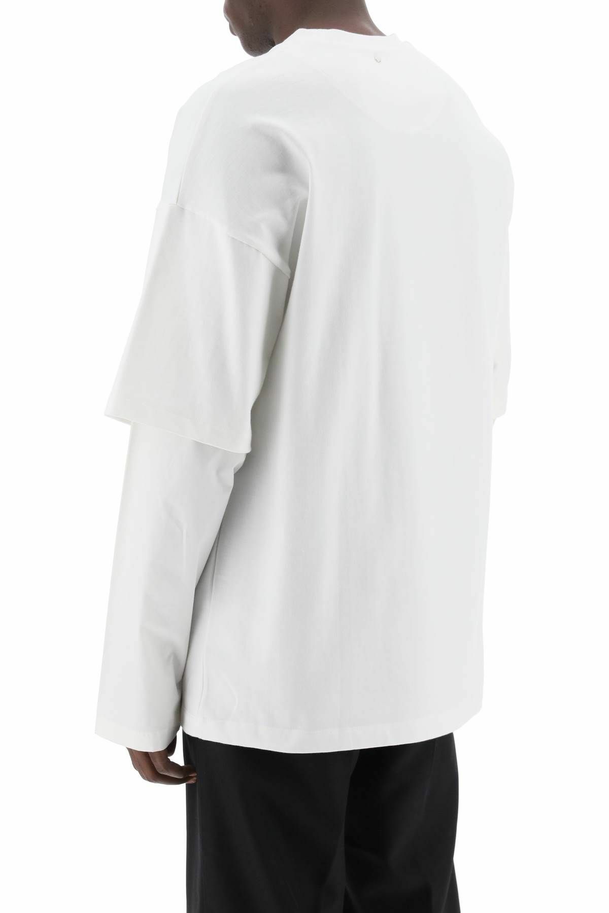 OAMC long-sleeved layered t-shirt White OAMC