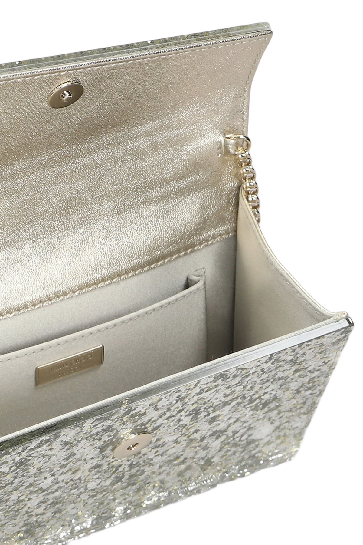 Jimmy Choo Candy Clutch In Silver Acrylic Jimmy Choo