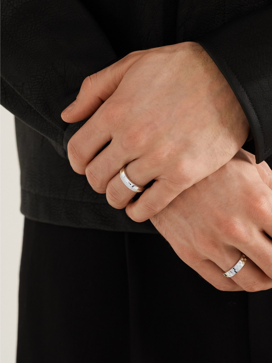 Le Gramme - 7g Sterling Silver Diamond Ring - Silver Le Gramme