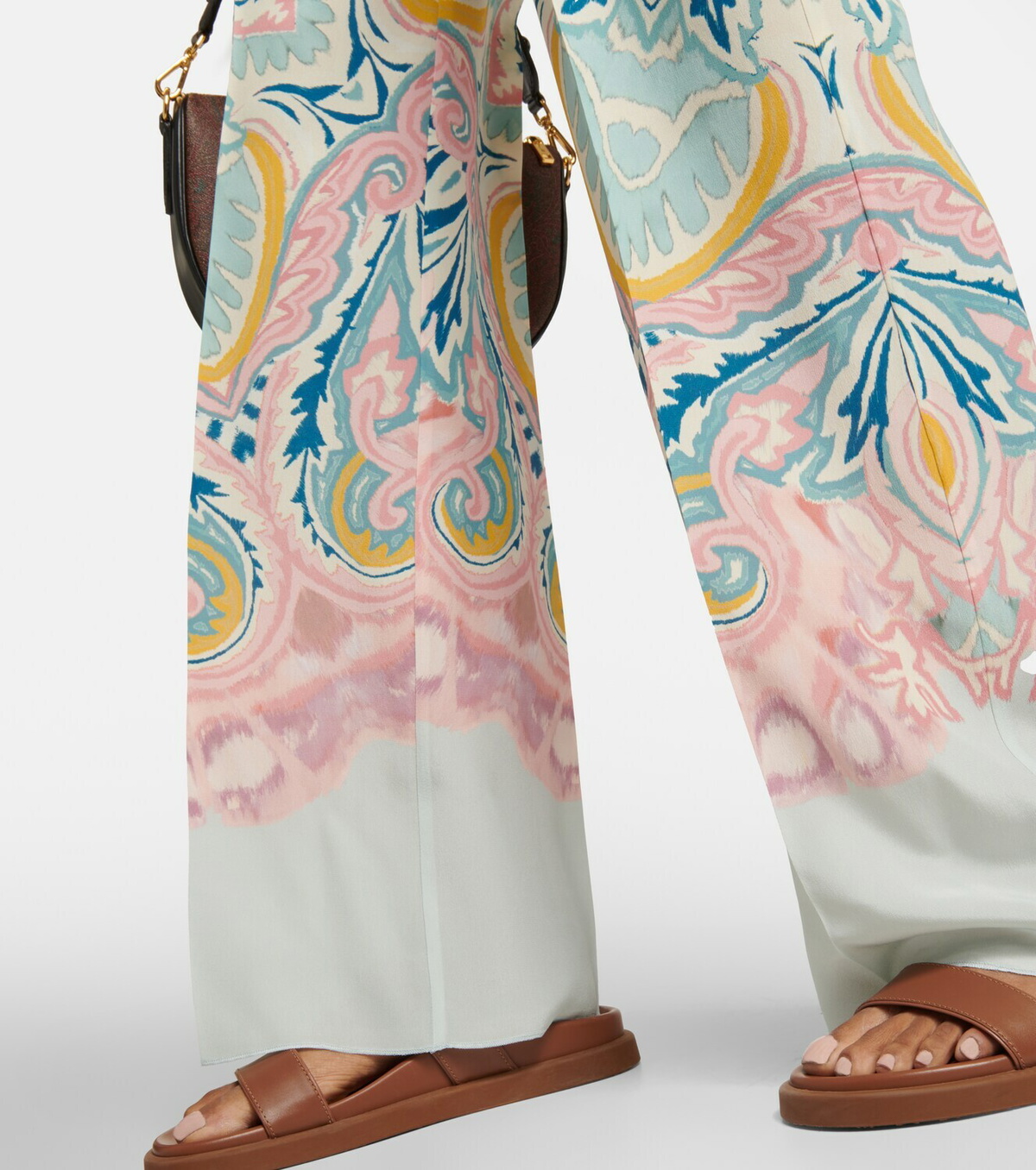 Etro - Paisley high-rise silk pants Etro