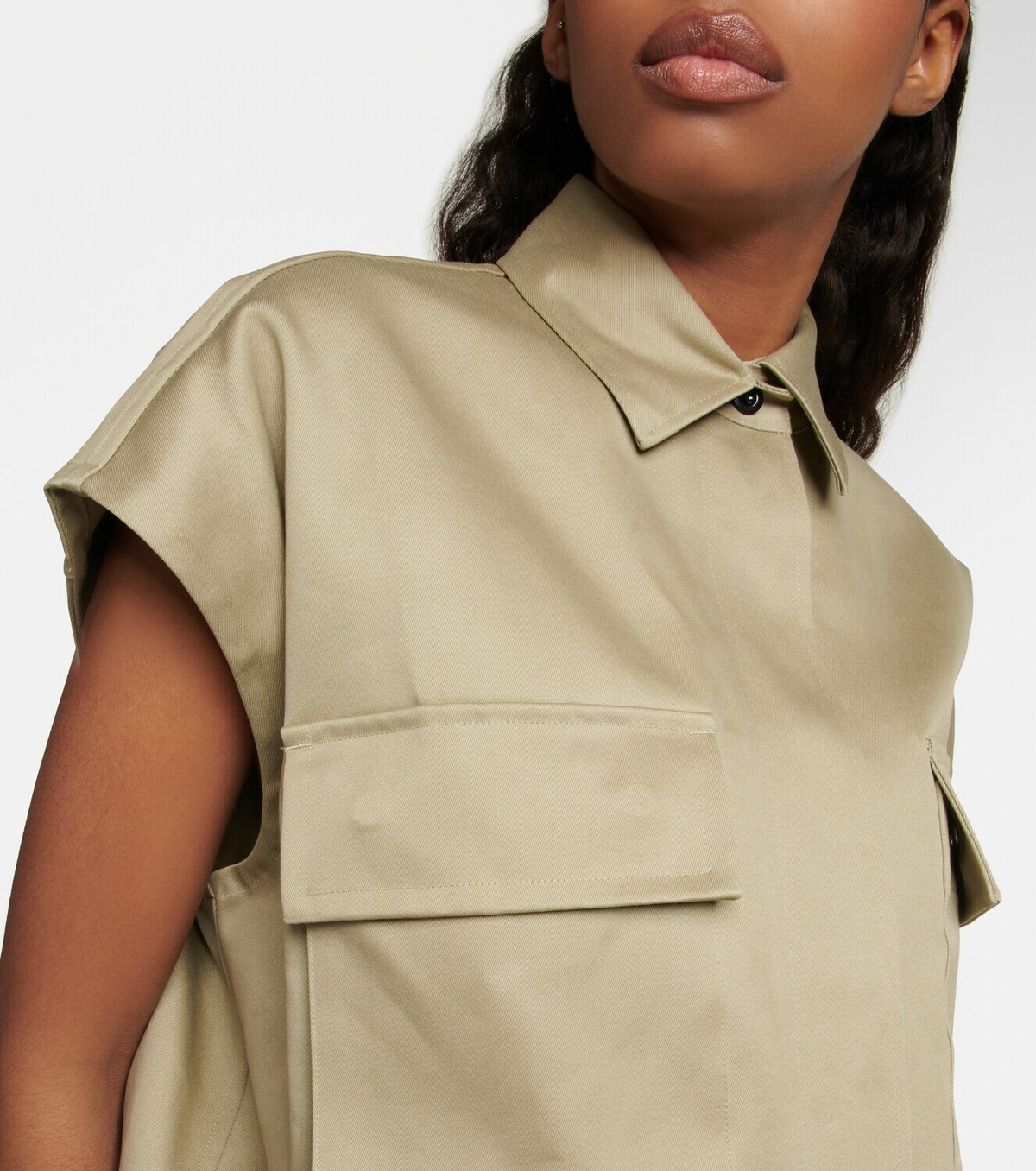 Sacai - Cotton cropped jacket Sacai