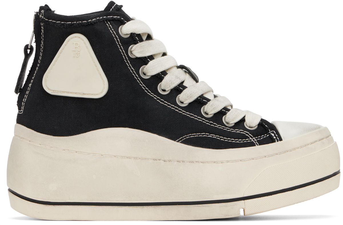 R13 Black Kurt High Top Sneakers R13