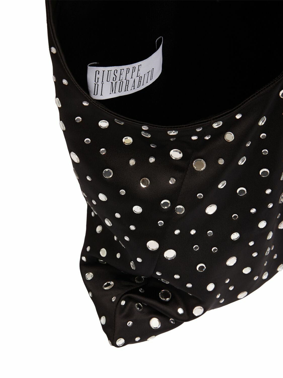 GIUSEPPE DI MORABITO - Crystal & Satin Top Handle Bag Giuseppe di Morabito