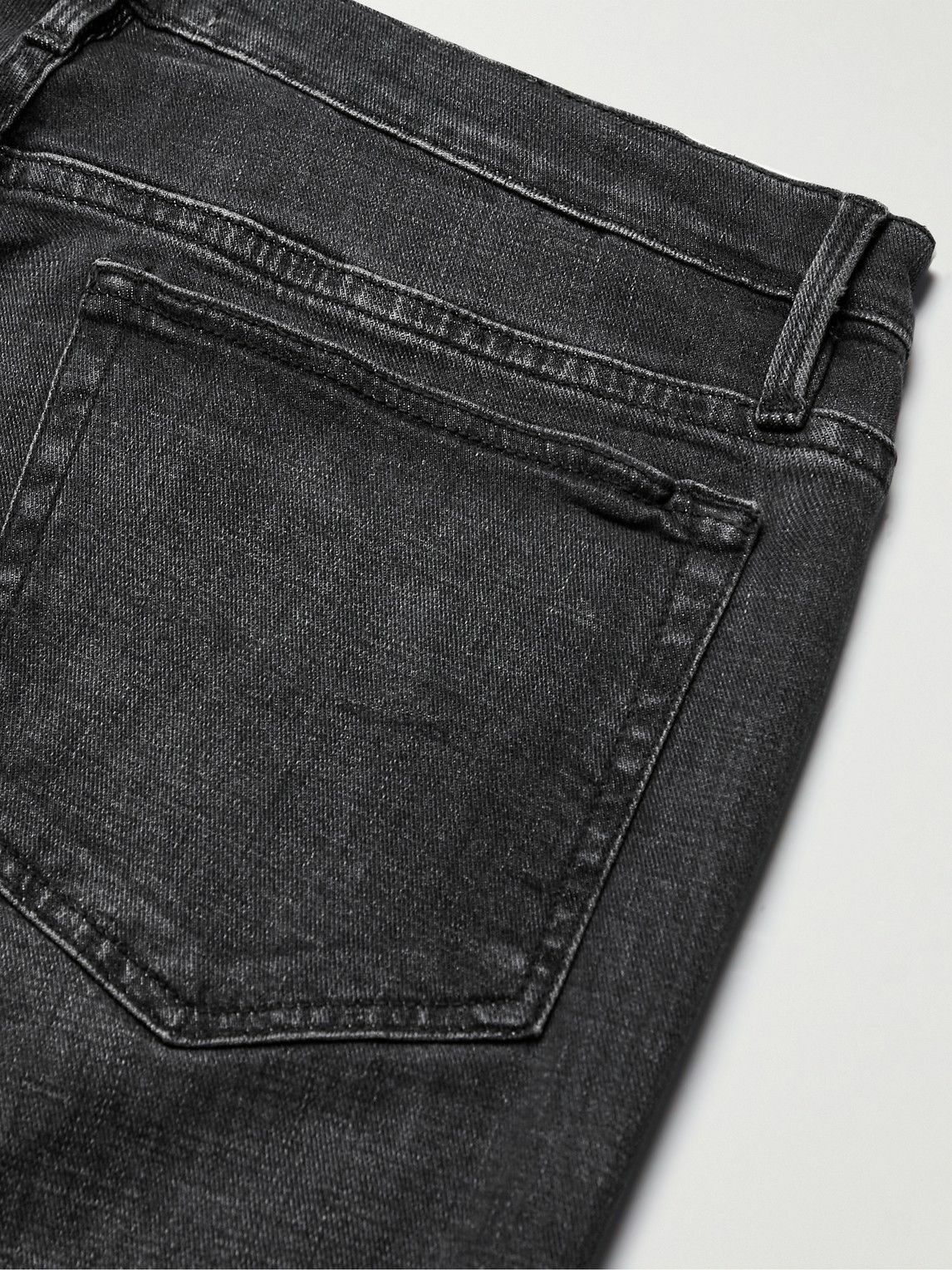 FRAME - L'Homme Skinny-Fit Stretch-Denim Jeans - Black Frame Denim