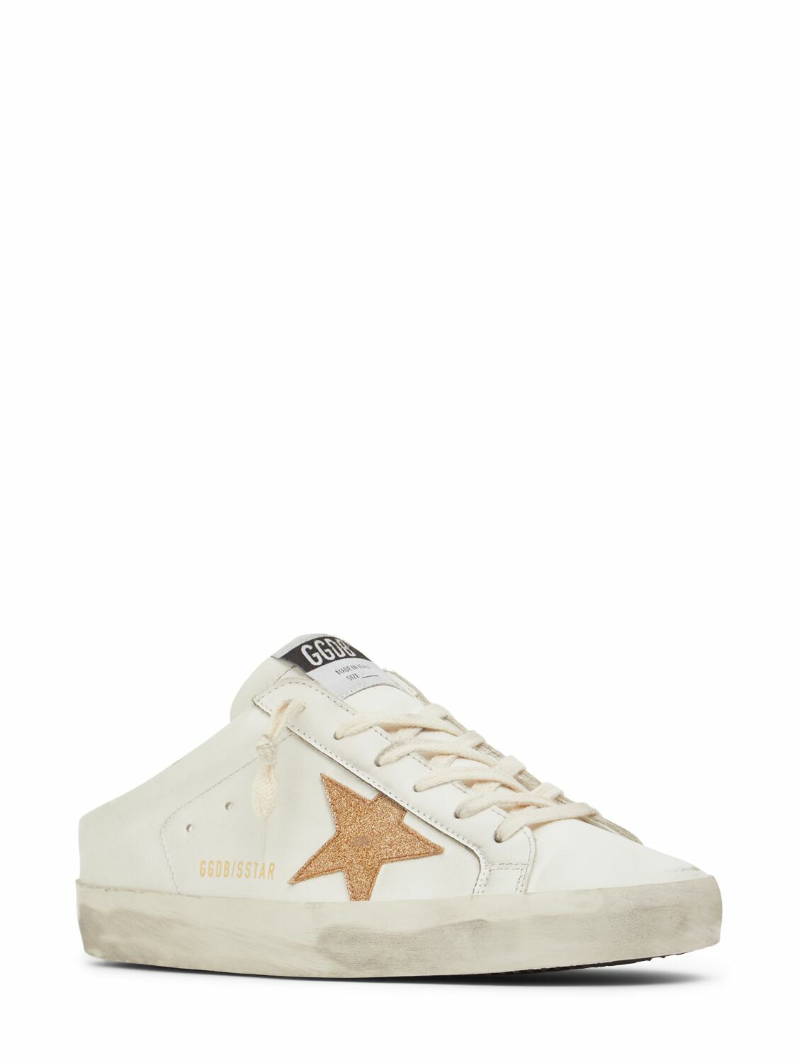 GOLDEN GOOSE 20mm Super-star Leather Mule Sneakers Golden Goose Deluxe ...