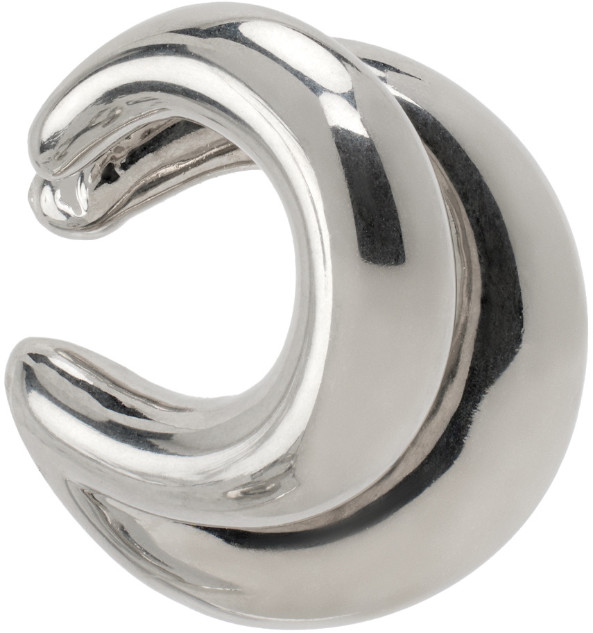 Panconesi Silver Blow Up Stellar Single Ear Cuff Panconesi