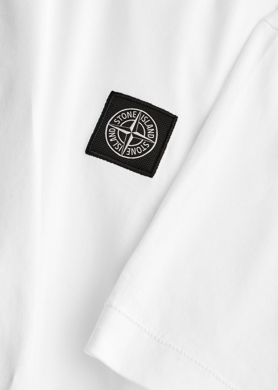 Stone Island Logo Cotton T-shirt White Stone Island