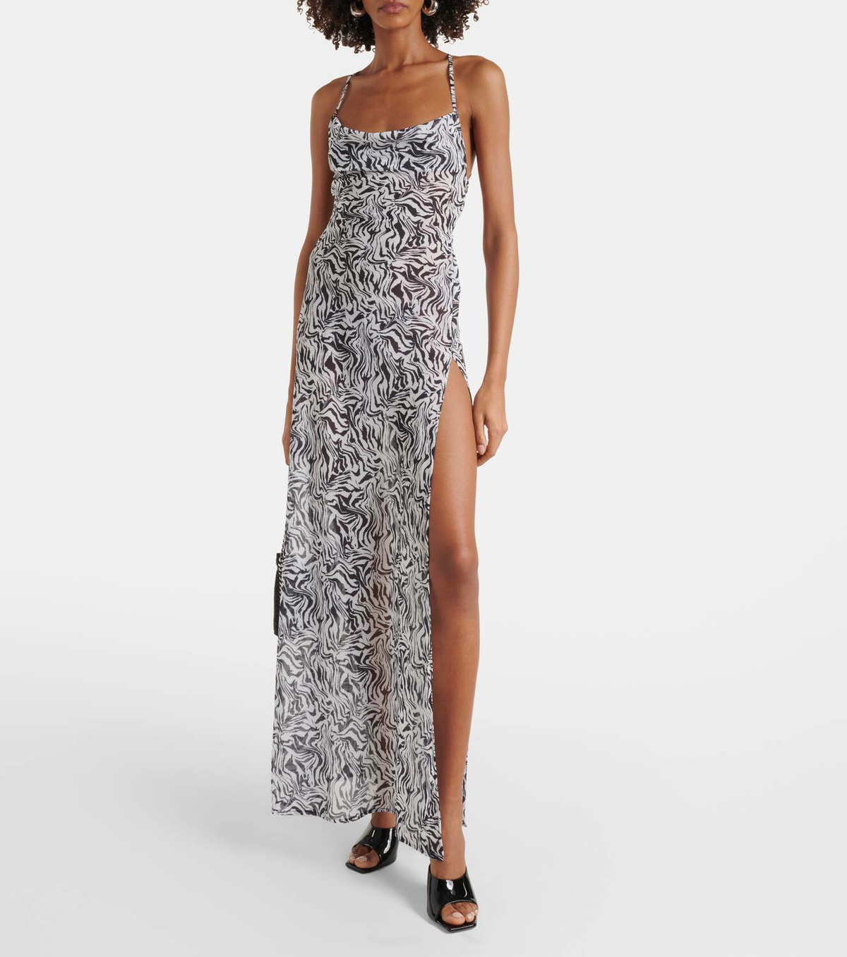Bananhot Sahara zebra-print maxi dress Bananhot