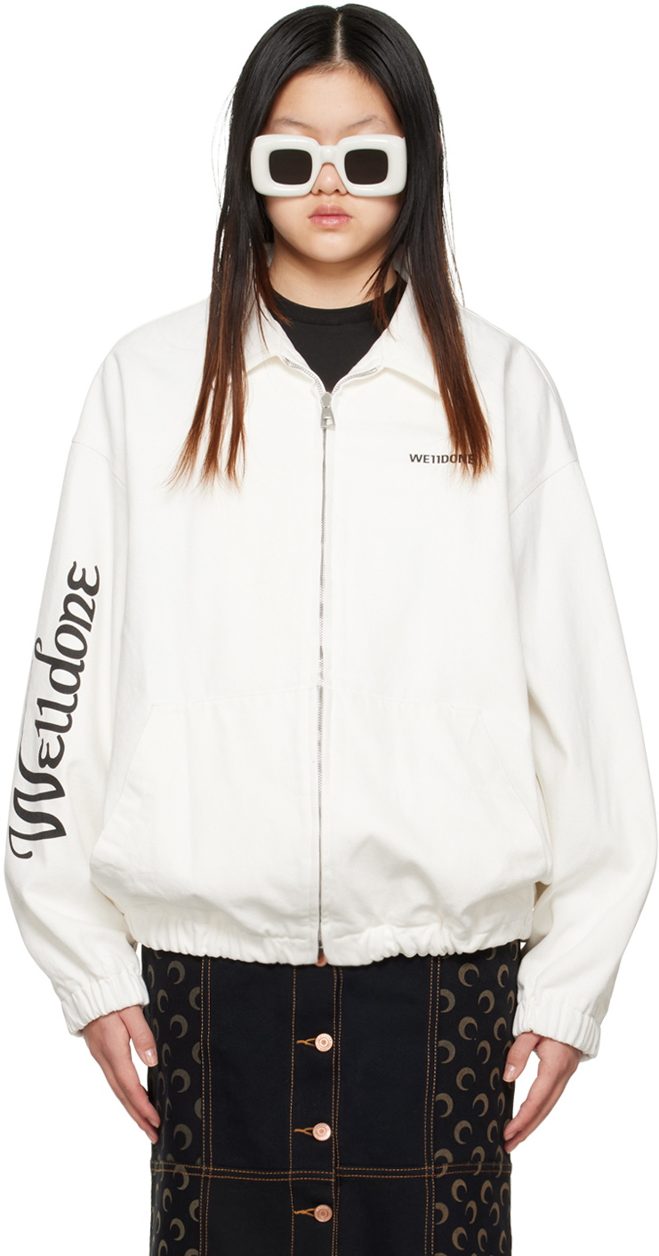 We11done White Printed Jacket We11done
