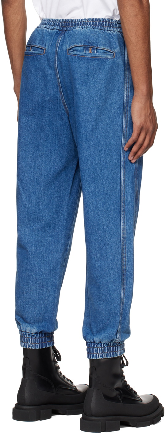 Juun.J Blue Drawstring Jeans Juun.J