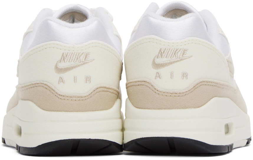Nike White & Beige Air Max 1 Sneakers Nike