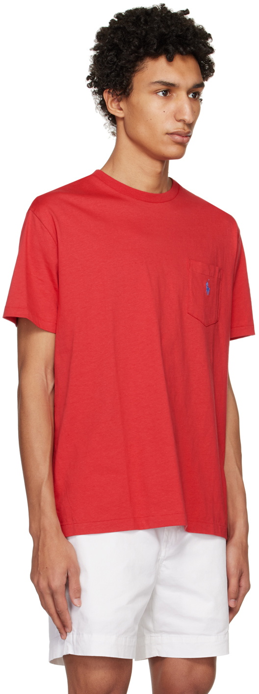 Polo Ralph Lauren Red Pocket T-Shirt Polo Ralph Lauren