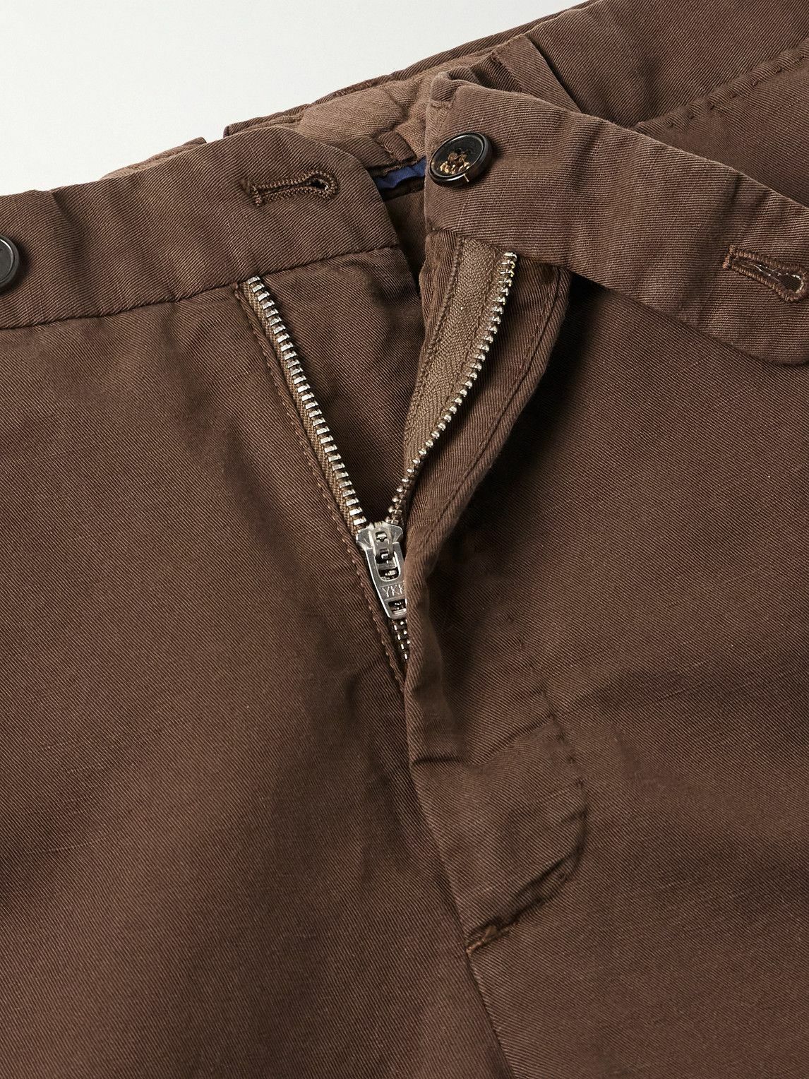 Incotex - Venezia 1951 Slim-Fit Garment-Dyed Chinolino Trousers - Brown Incotex
