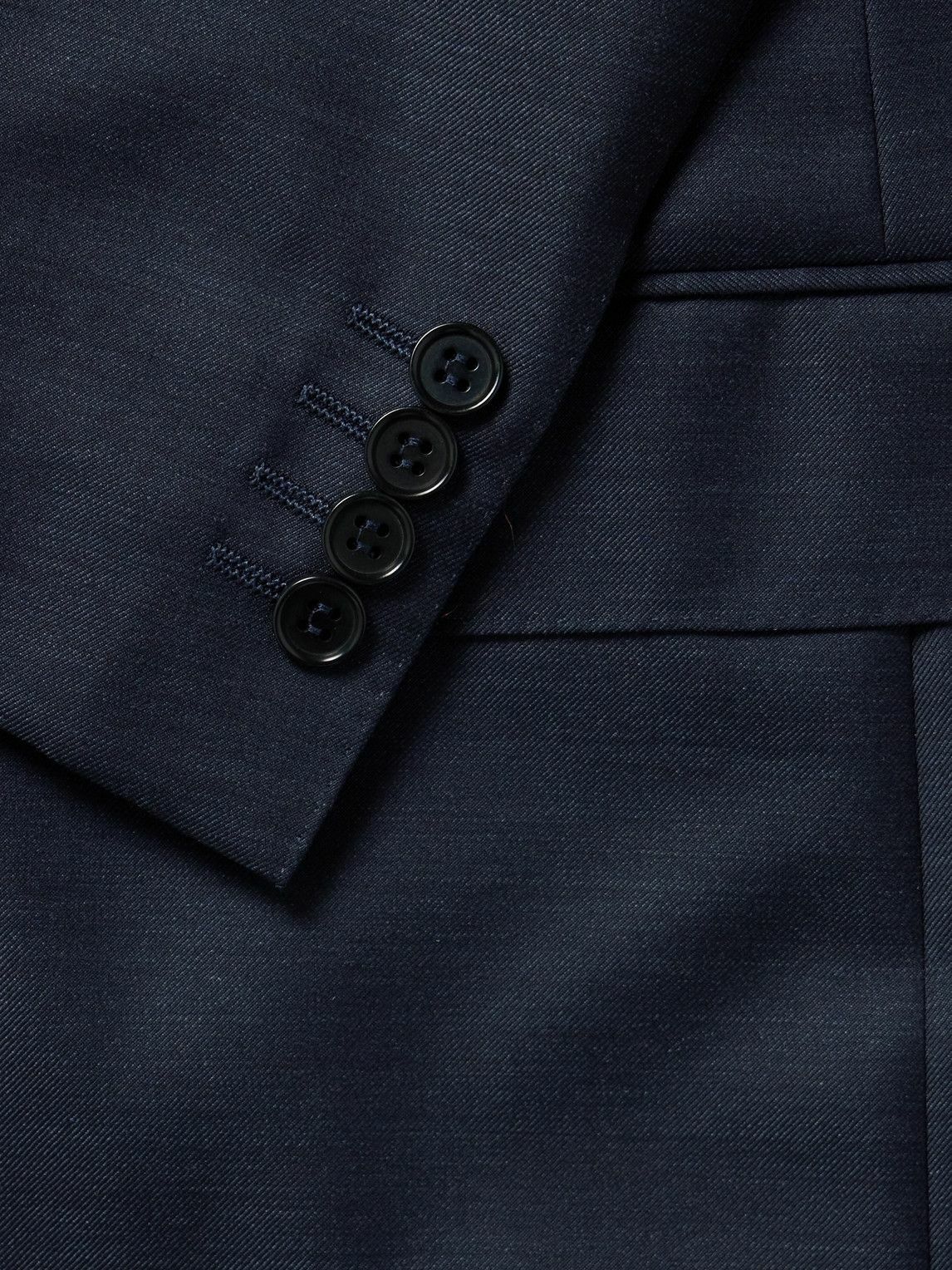 Canali - Super 130s Wool Suit Jacket - Blue Canali