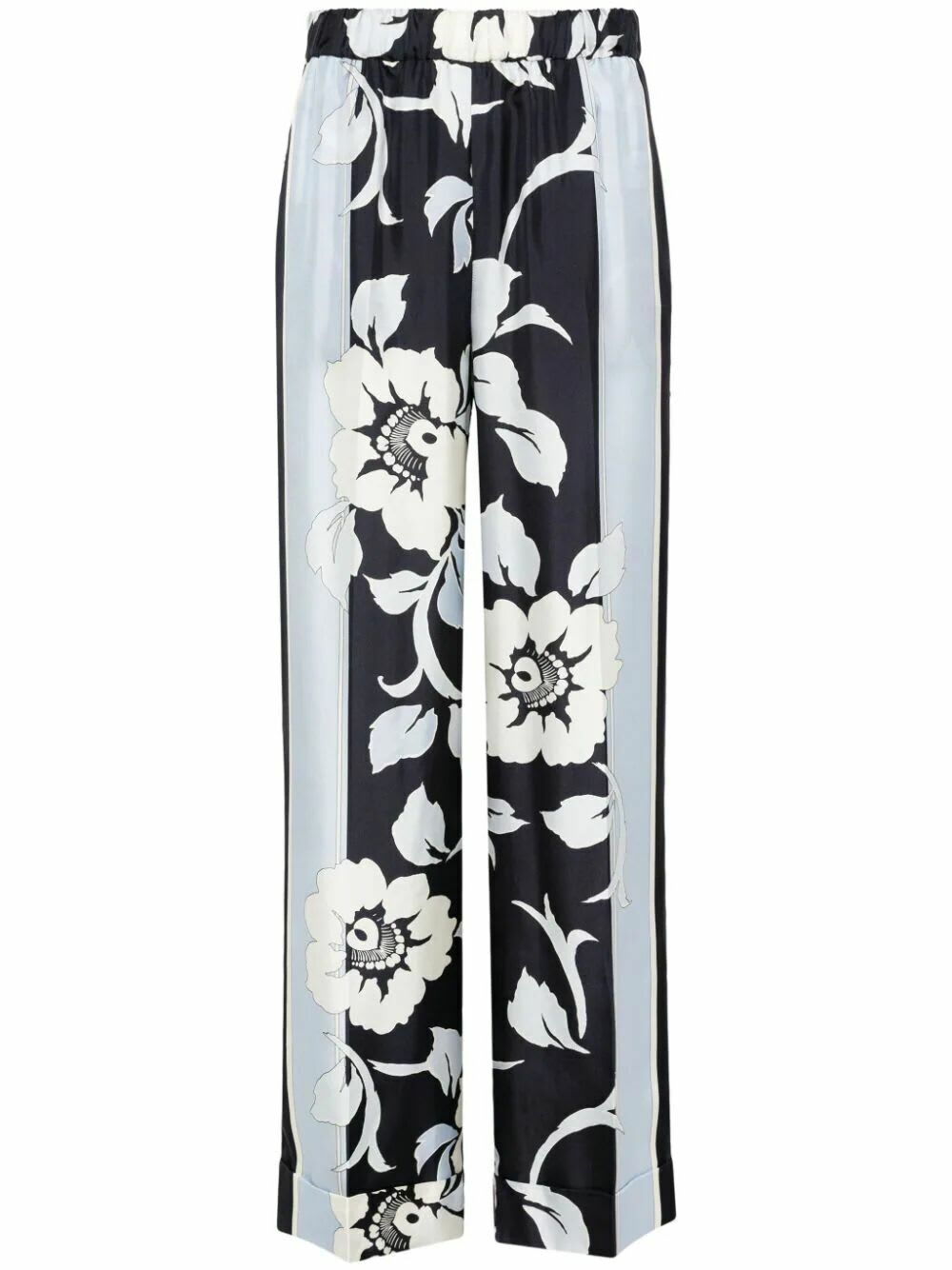 Parosh Floral Print Silk Trousers Parosh