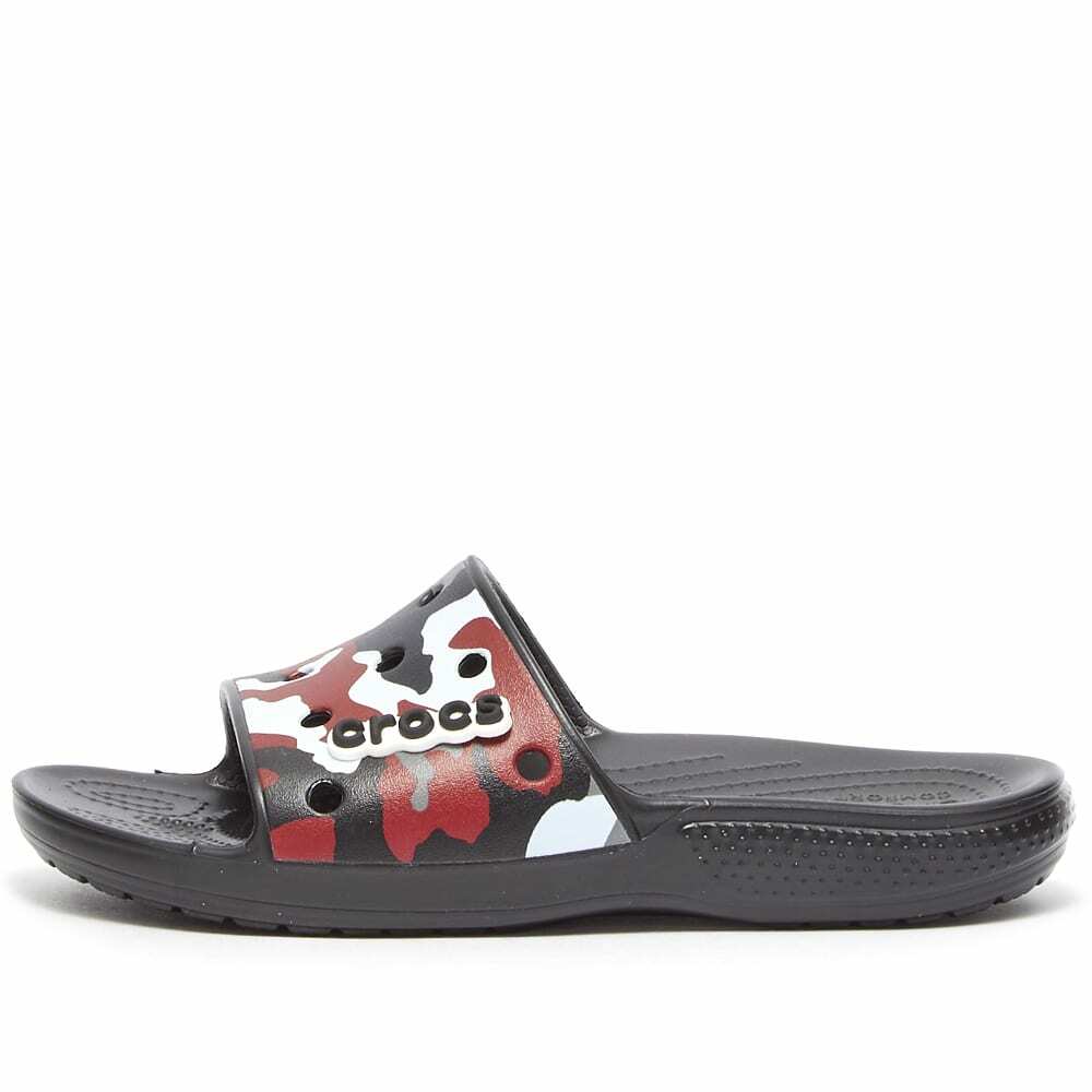 Crocs Classic Printed Camo Clog in Black/Red Crocs