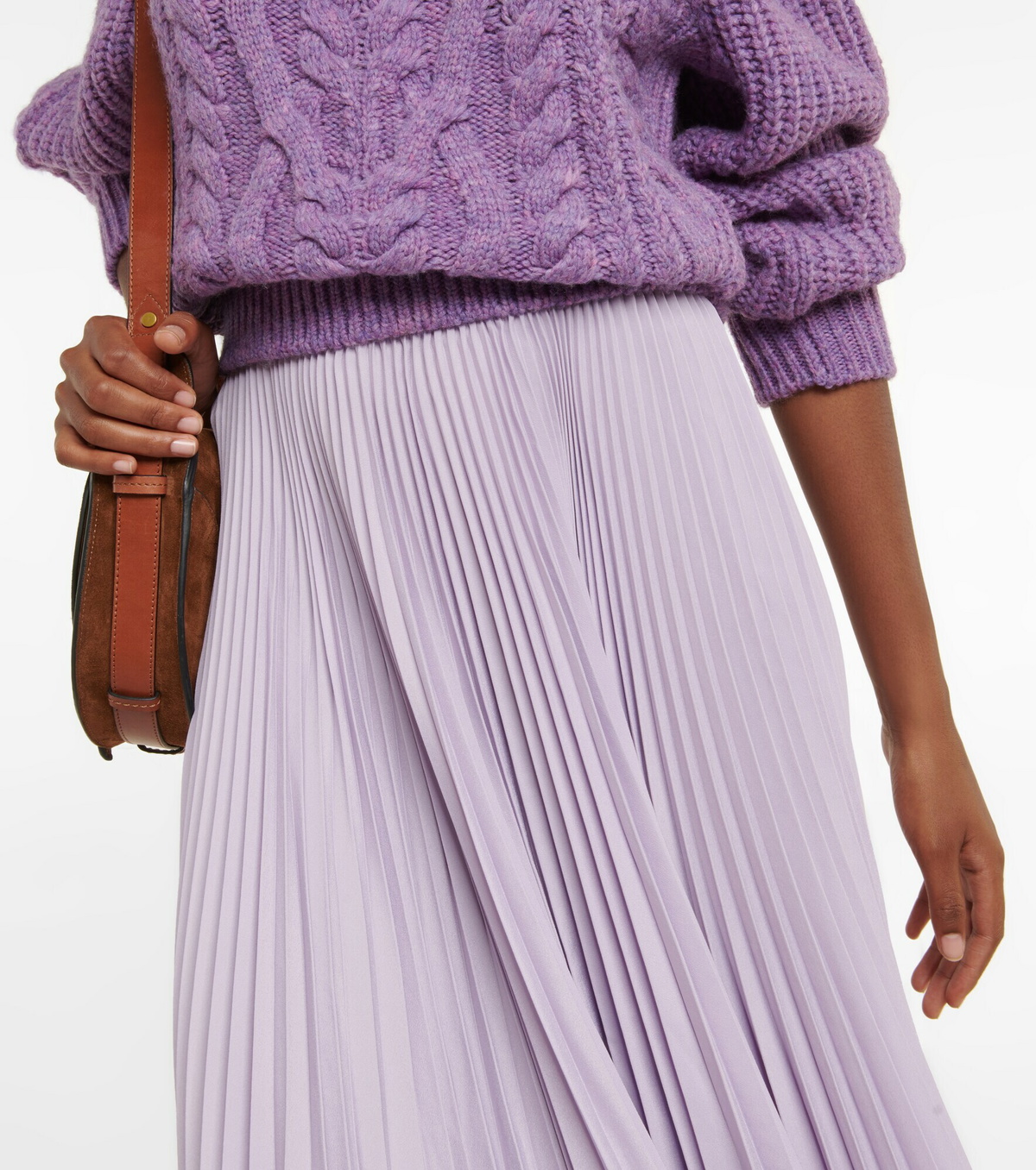 Polo Ralph Lauren - Pleated georgette midi skirt Polo Ralph Lauren