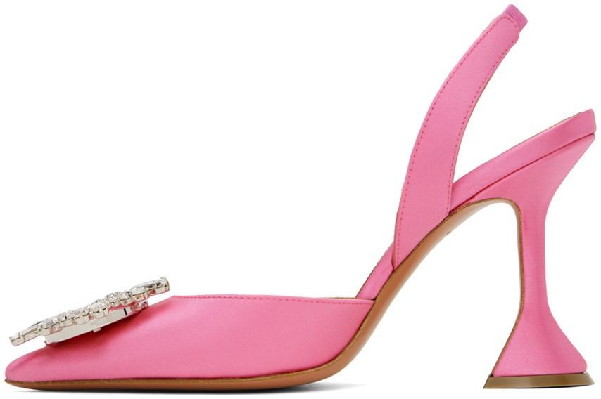 Amina Muaddi Pink Begum Sling 95 Heels Amina Muaddi
