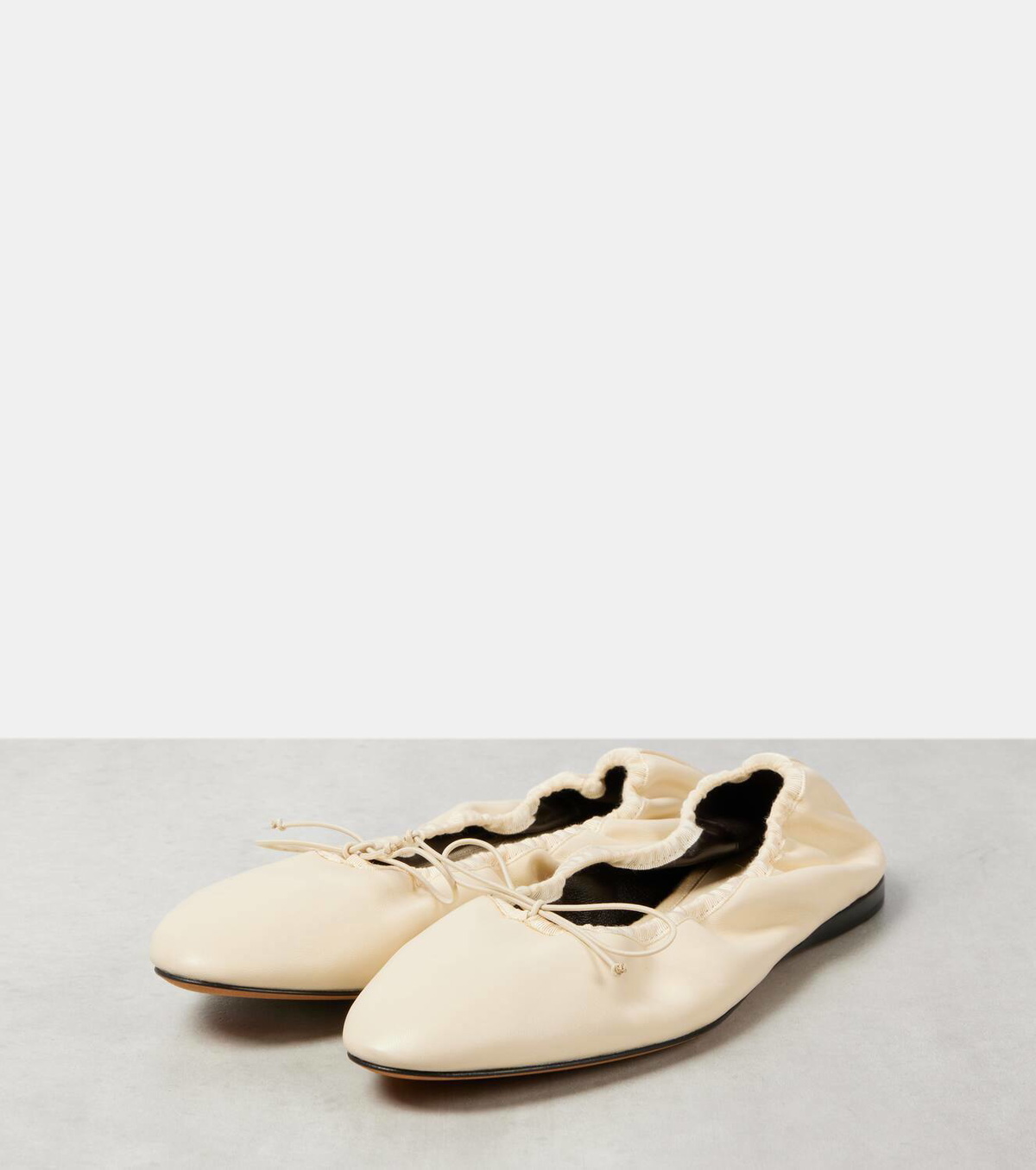 The Row Hereditas leather ballet flats The Row