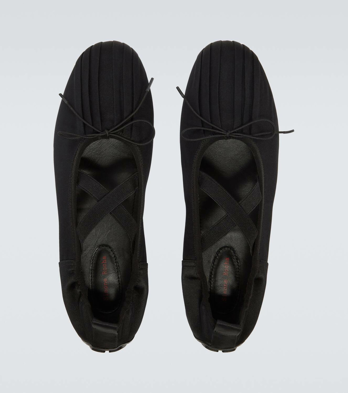 Simone Rocha Grip satin ballet flats Simone Rocha