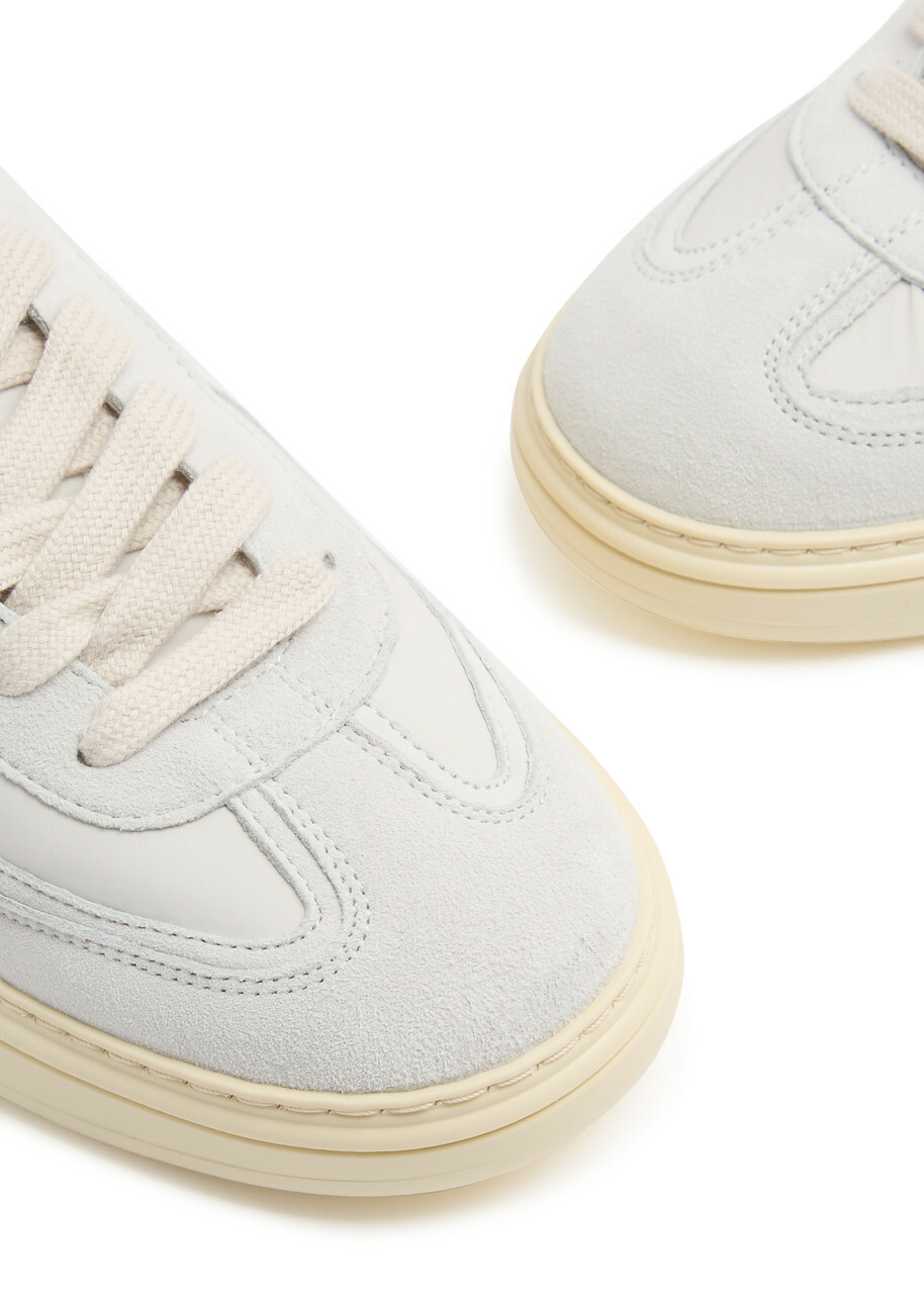 Represent Virtus Panelled Nylon Sneakers Cream Represent