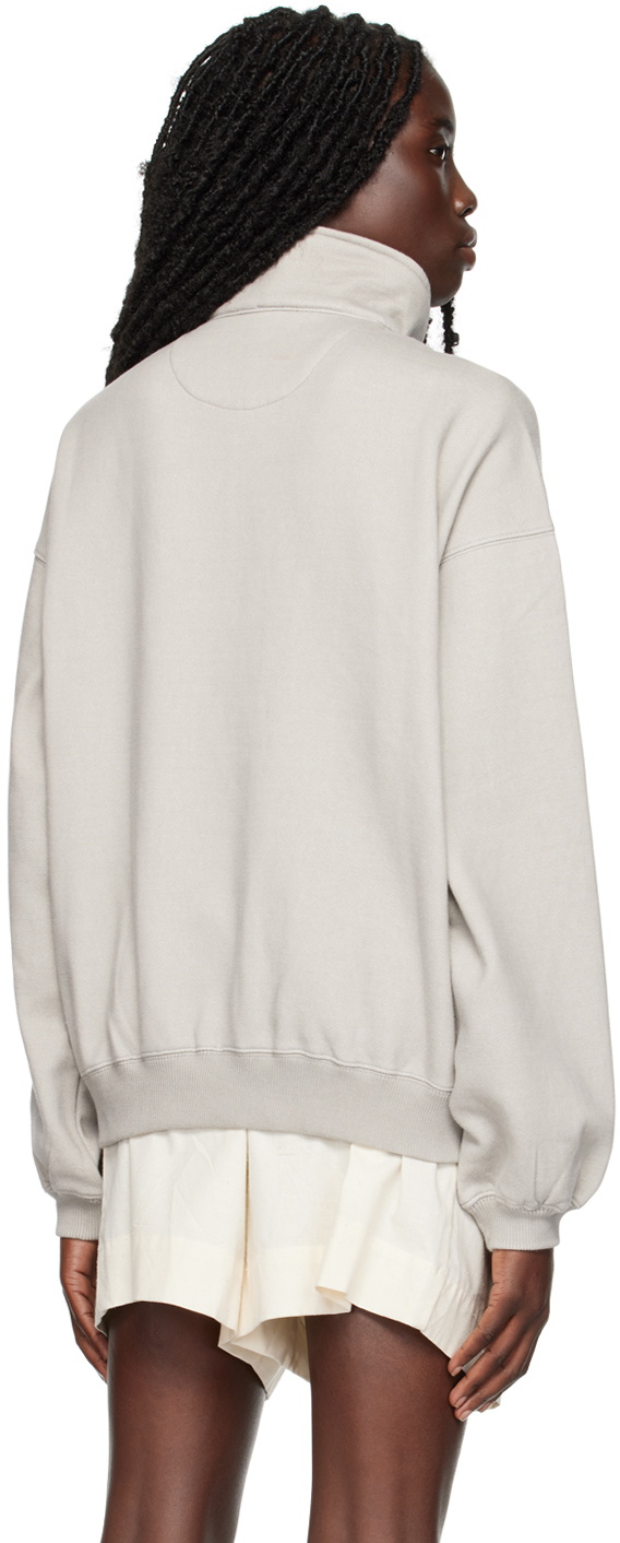 LOW CLASSIC Gray Half-Zip Sweater Low Classic