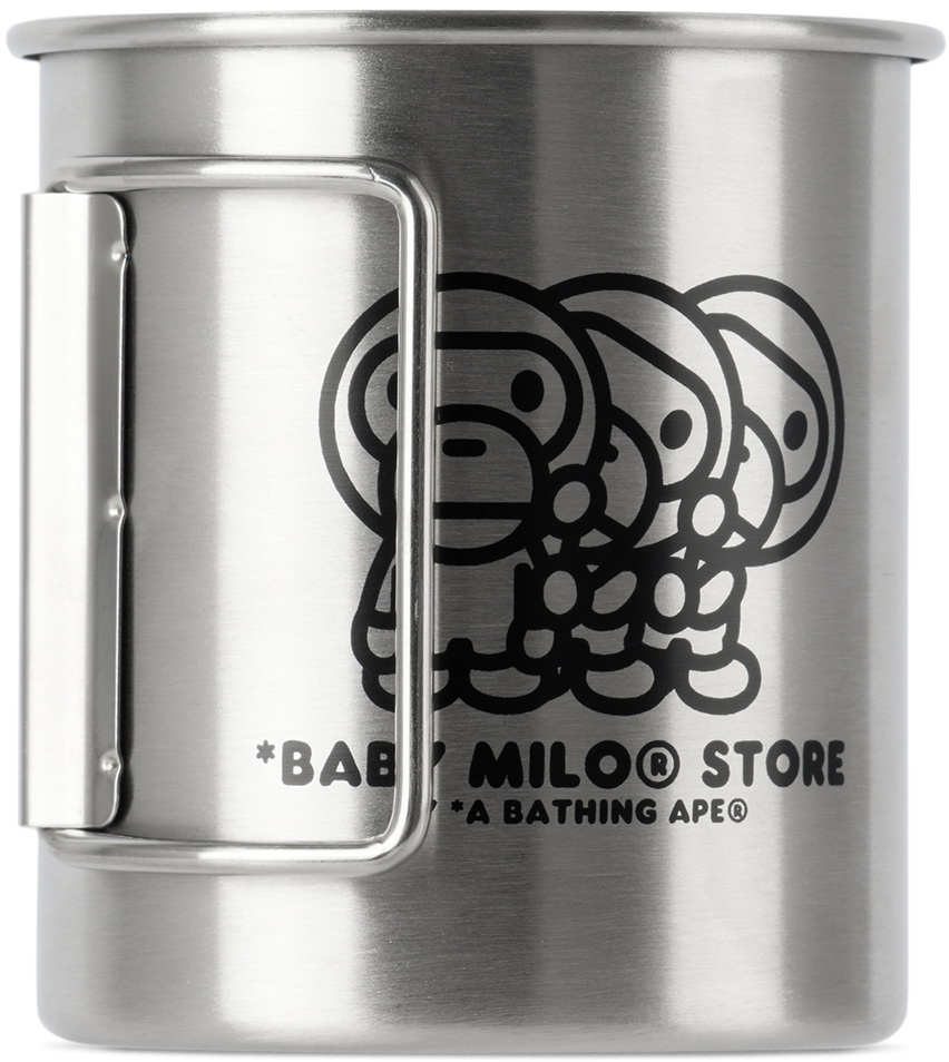 BAPE Silver Baby Milo Camp Mug A Bathing Ape