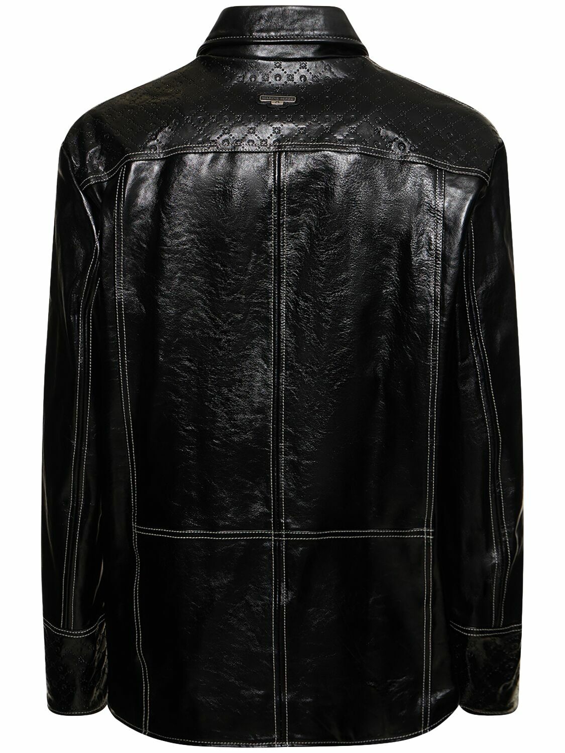 MARINE SERRE Moon Leather Jacket Marine Serre