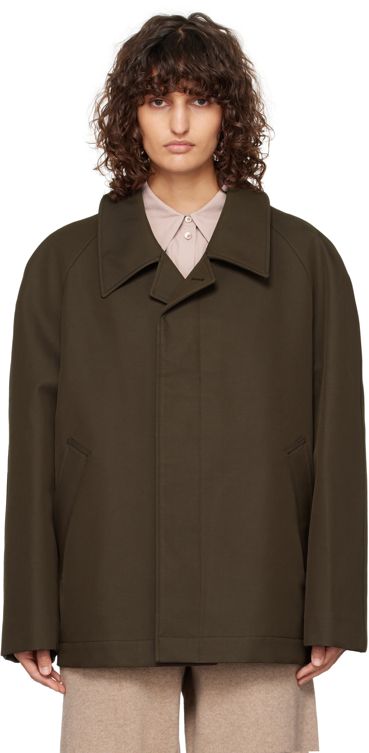 LEMAIRE Brown Car Jacket Lemaire