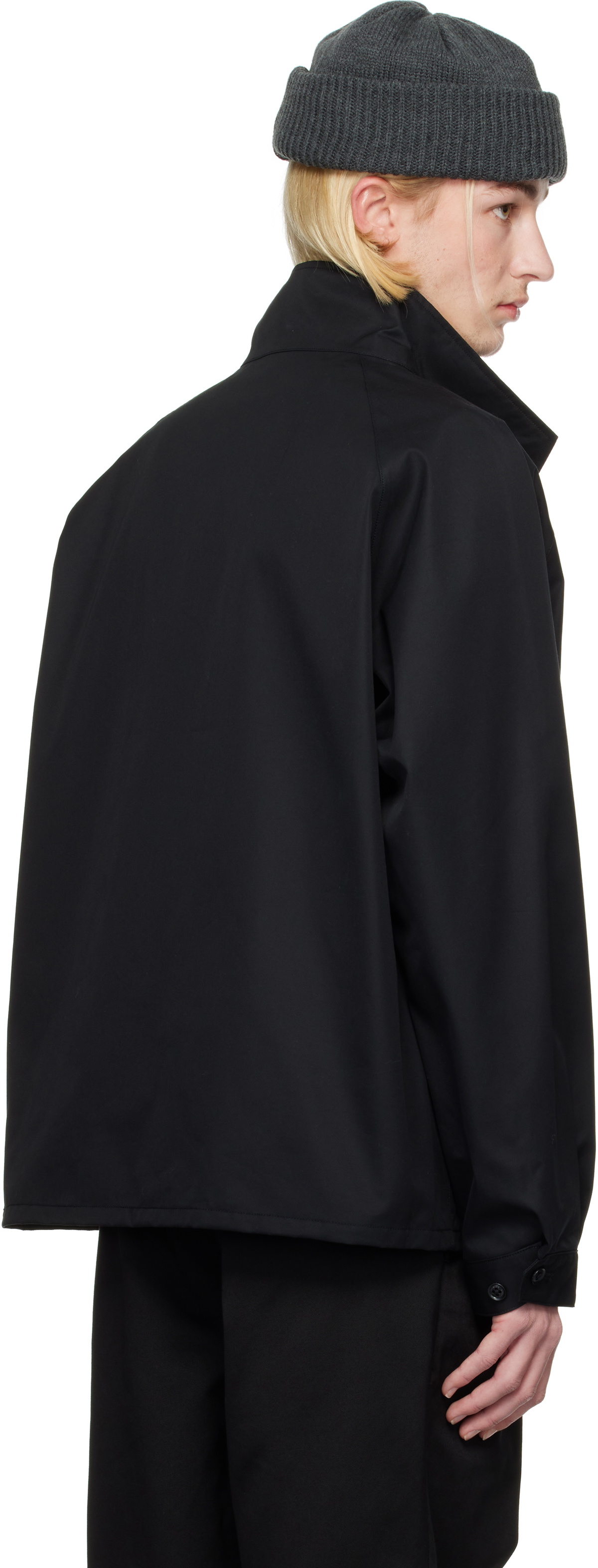 nanamica Black GORE-TEX Crew Jacket Nanamica