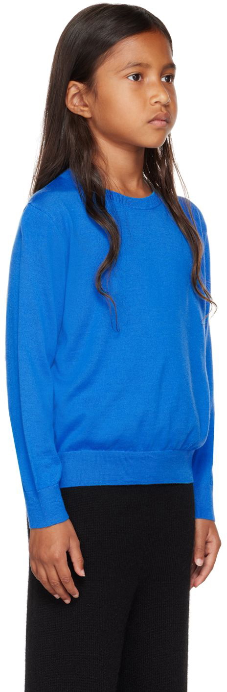 The Row Kids Blue Dewey Sweater The Row