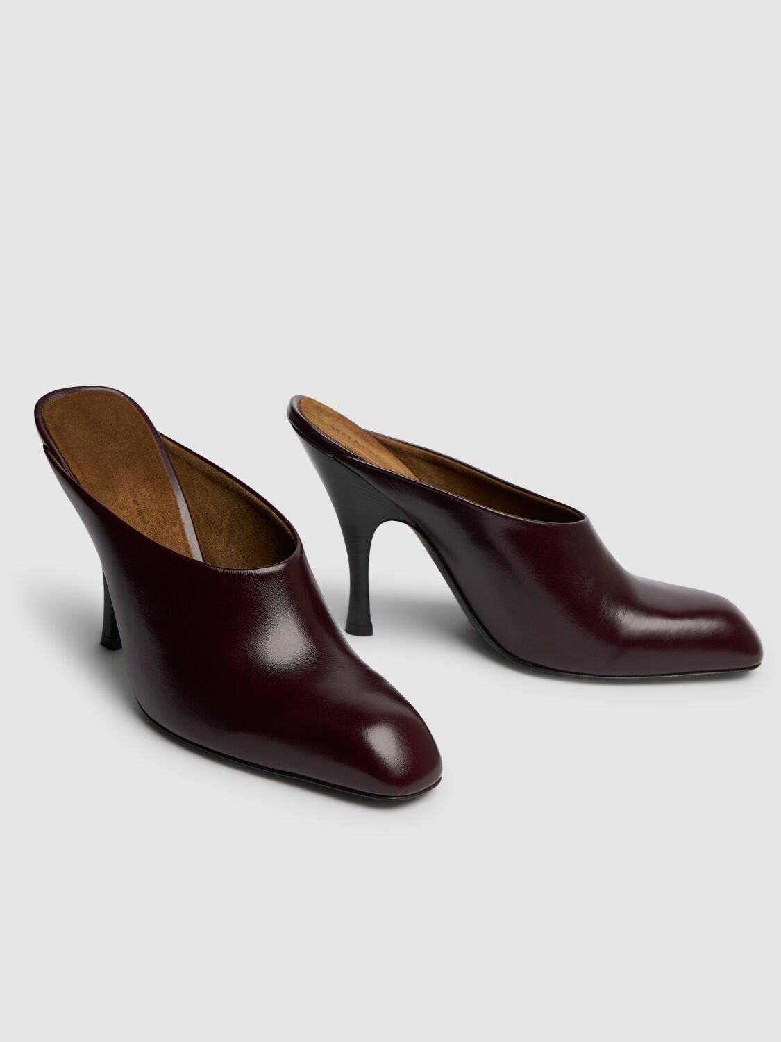 KHAITE 100mm Colt Leather Mules Khaite