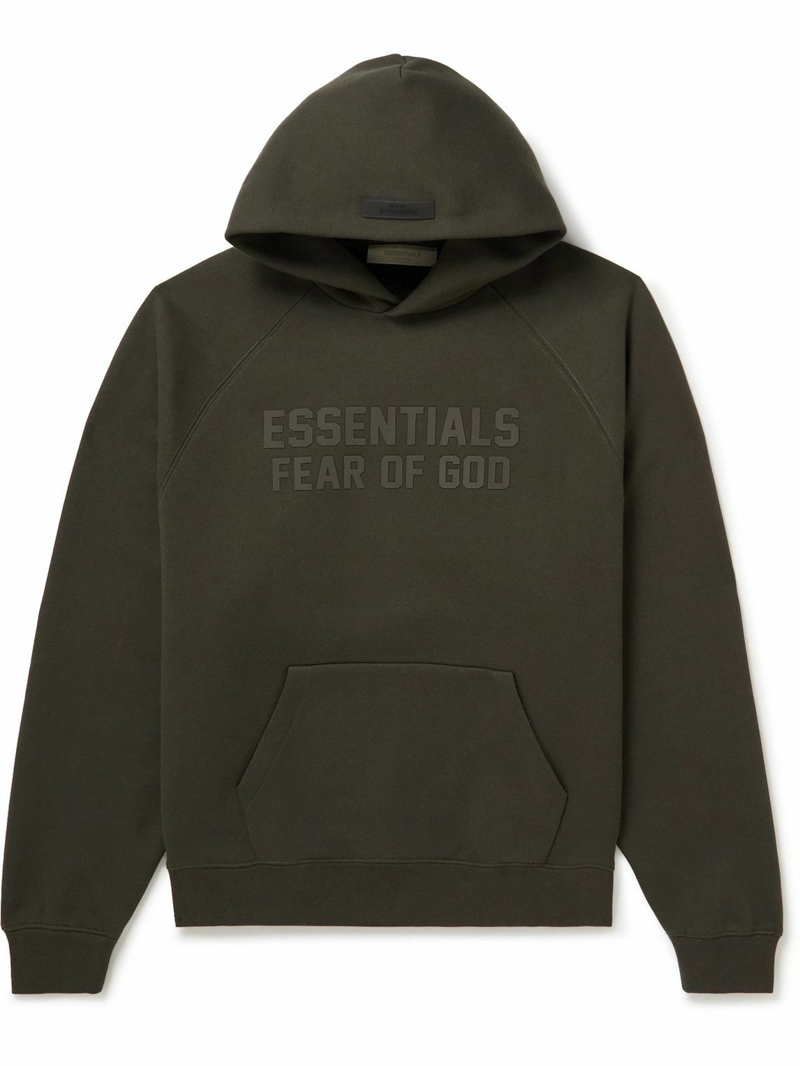 FEAR OF GOD ESSENTIALS - Logo-Appliquéd Fleece-Back Cotton-Blend Jersey ...