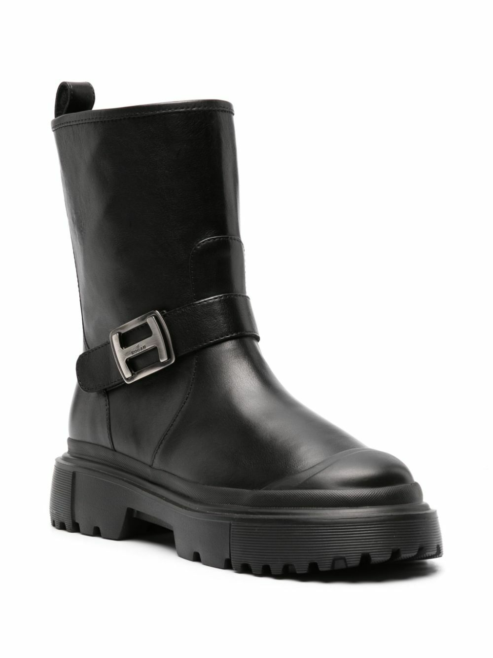 HOGAN - H619 Leather Biker Boots Hogan