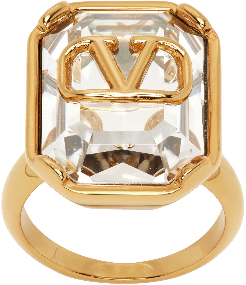 Valentino Garavani Gold VLogo Ring Valentino Garavani