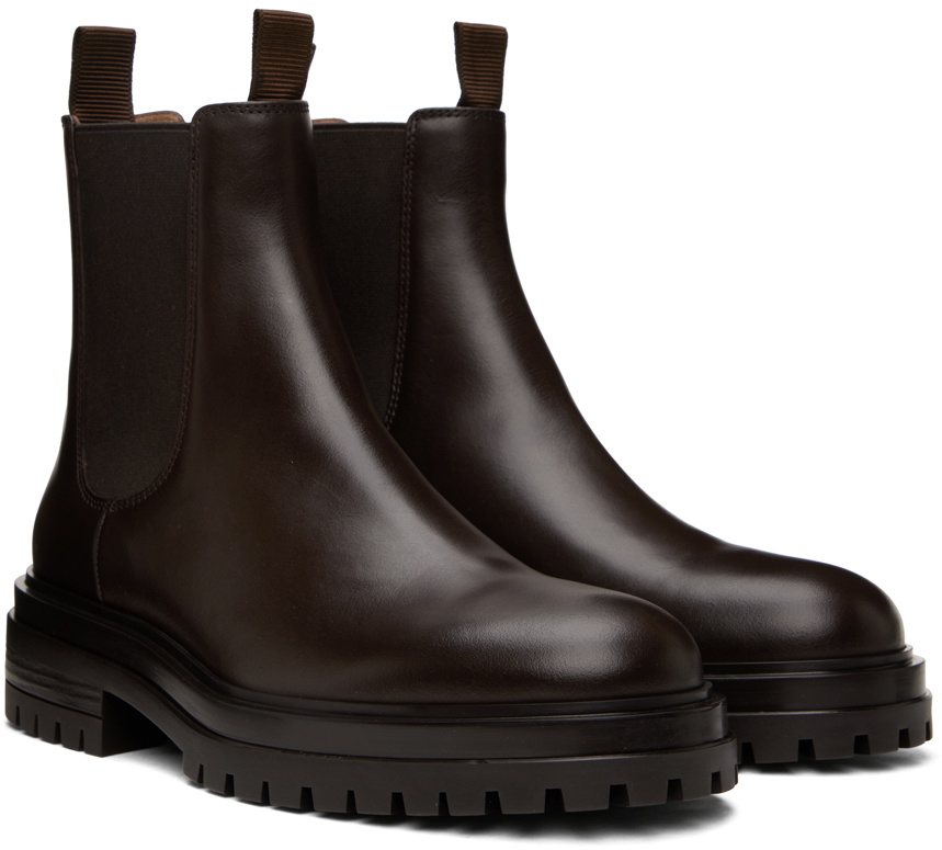 Gianvito Rossi Brown Chester Chelsea Boots Gianvito Rossi