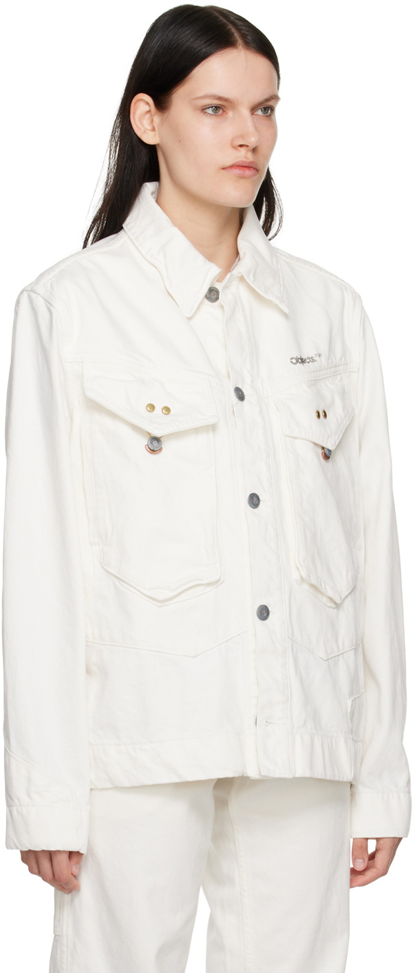 Objects IV Life White Deadstock Denim Jacket Objects IV Life