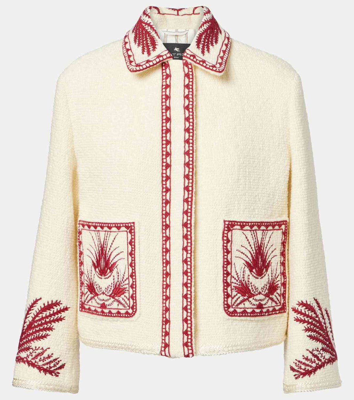 Etro Embroidered wool bouclé jacket Etro