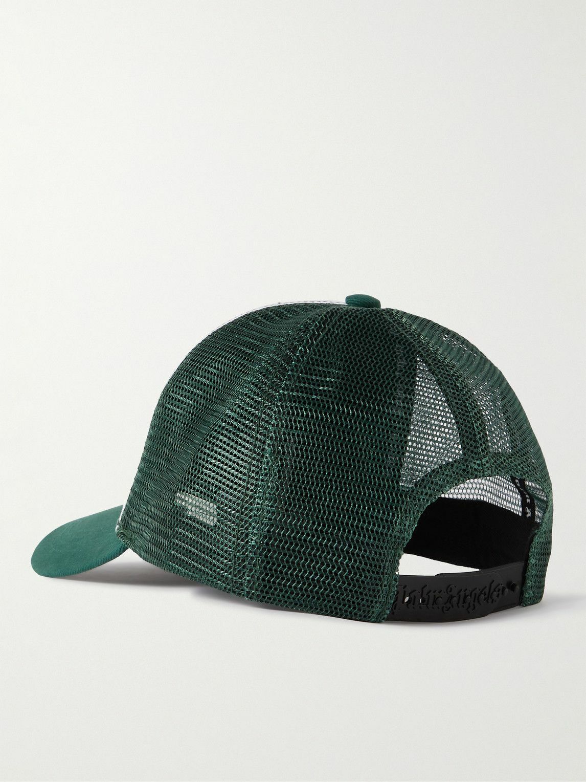 Palm Angels - PA League Logo-Print Cotton-Blend Twill and Mesh Trucker ...