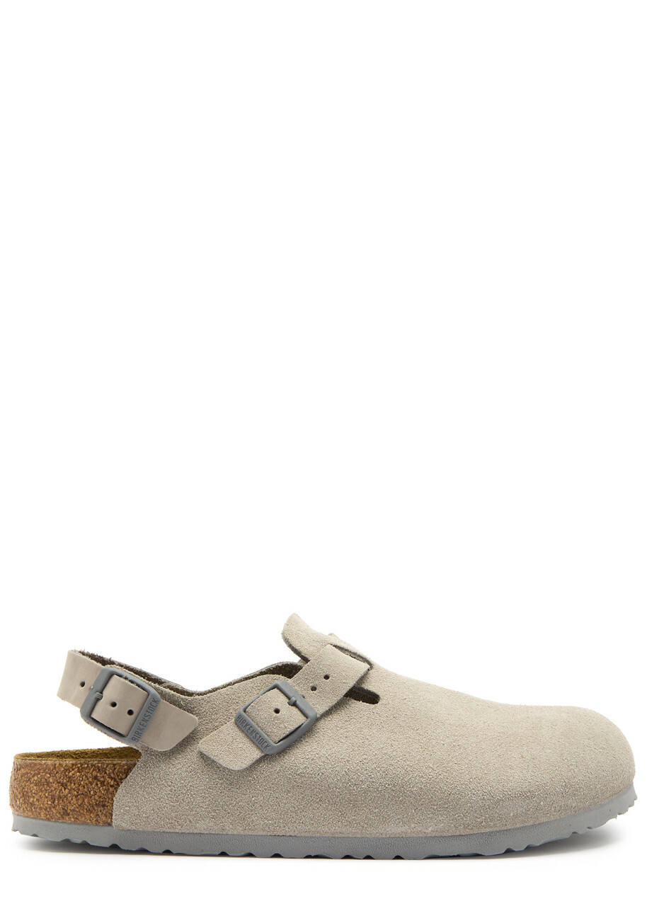 Birkenstock Tokio II Suede Clogs Grey Birkenstock