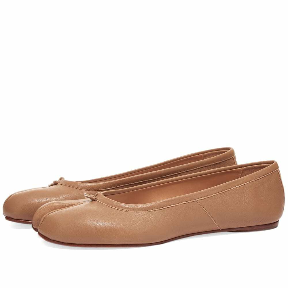 Maison Margiela Women's Ballerina Tabi Shoes in Nude Maison Margiela
